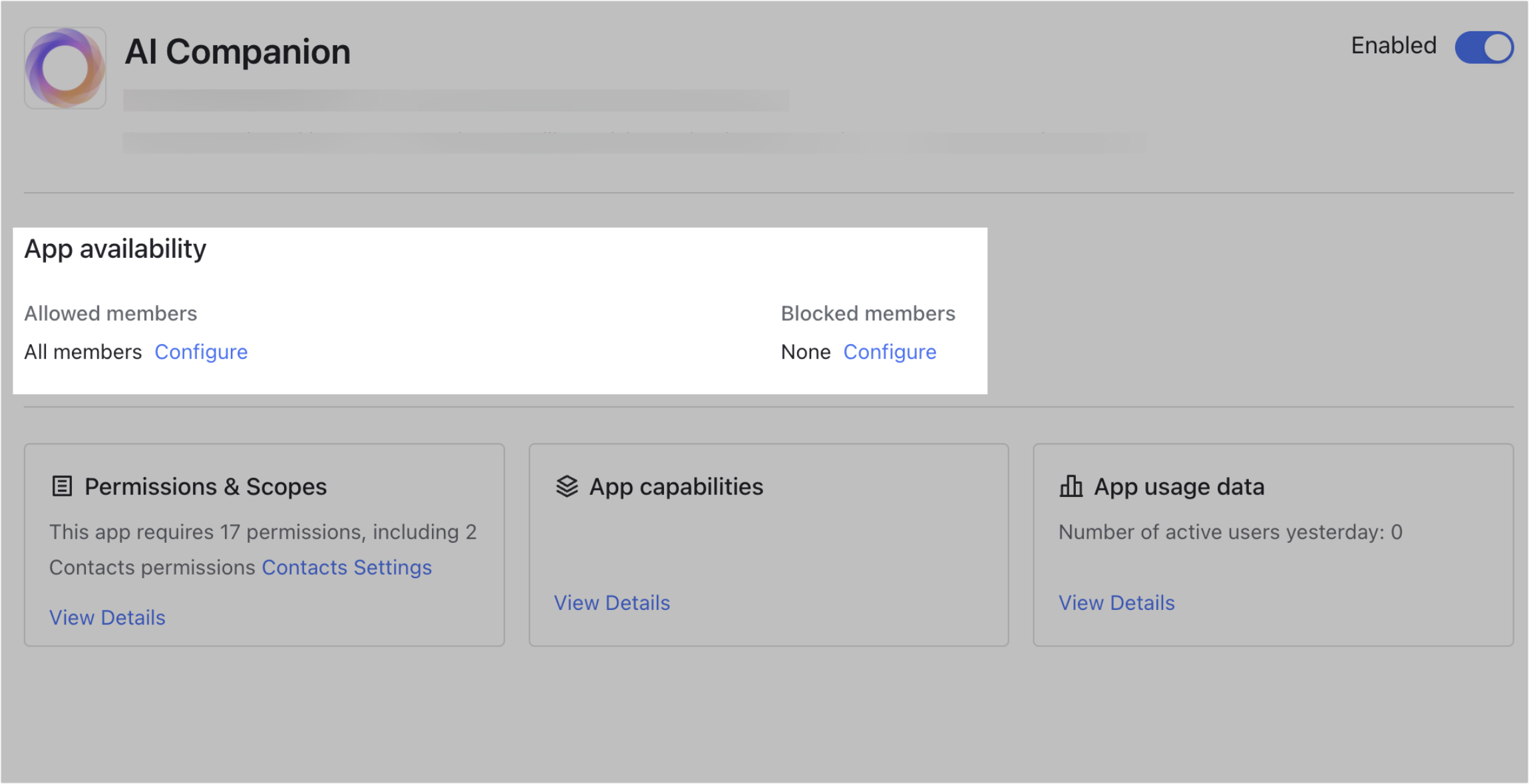 Admin | Set up AI Companion for your organization