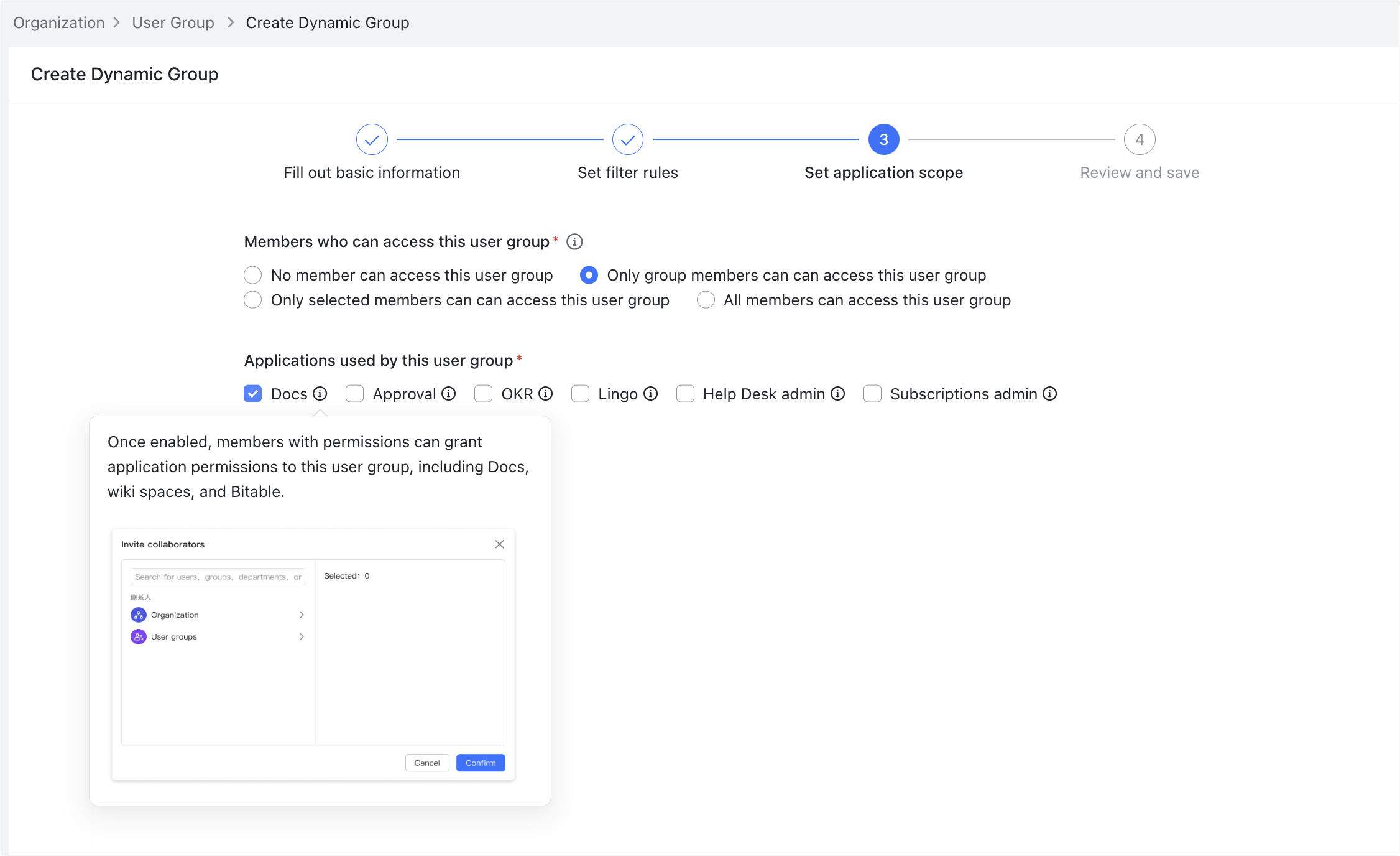Admin | Configure dynamic groups