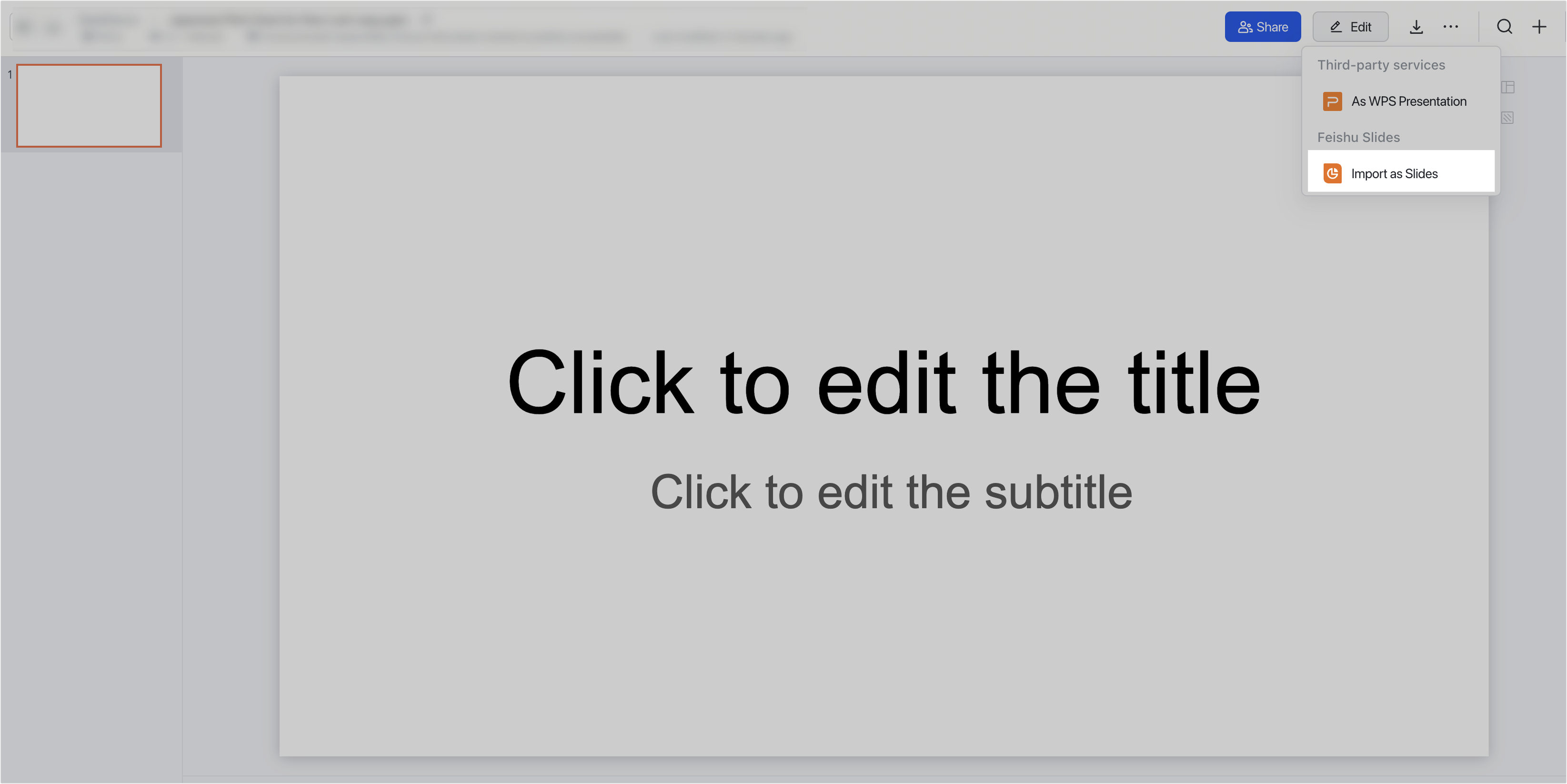 Convert PPTX files into Slides files