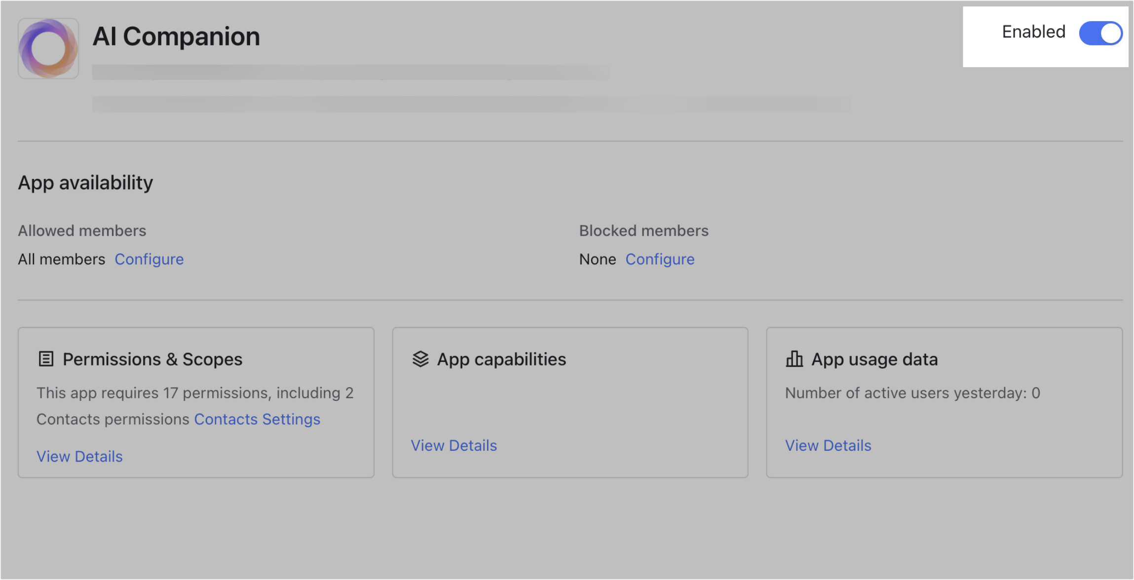 Admin | Set up AI Companion for your organization