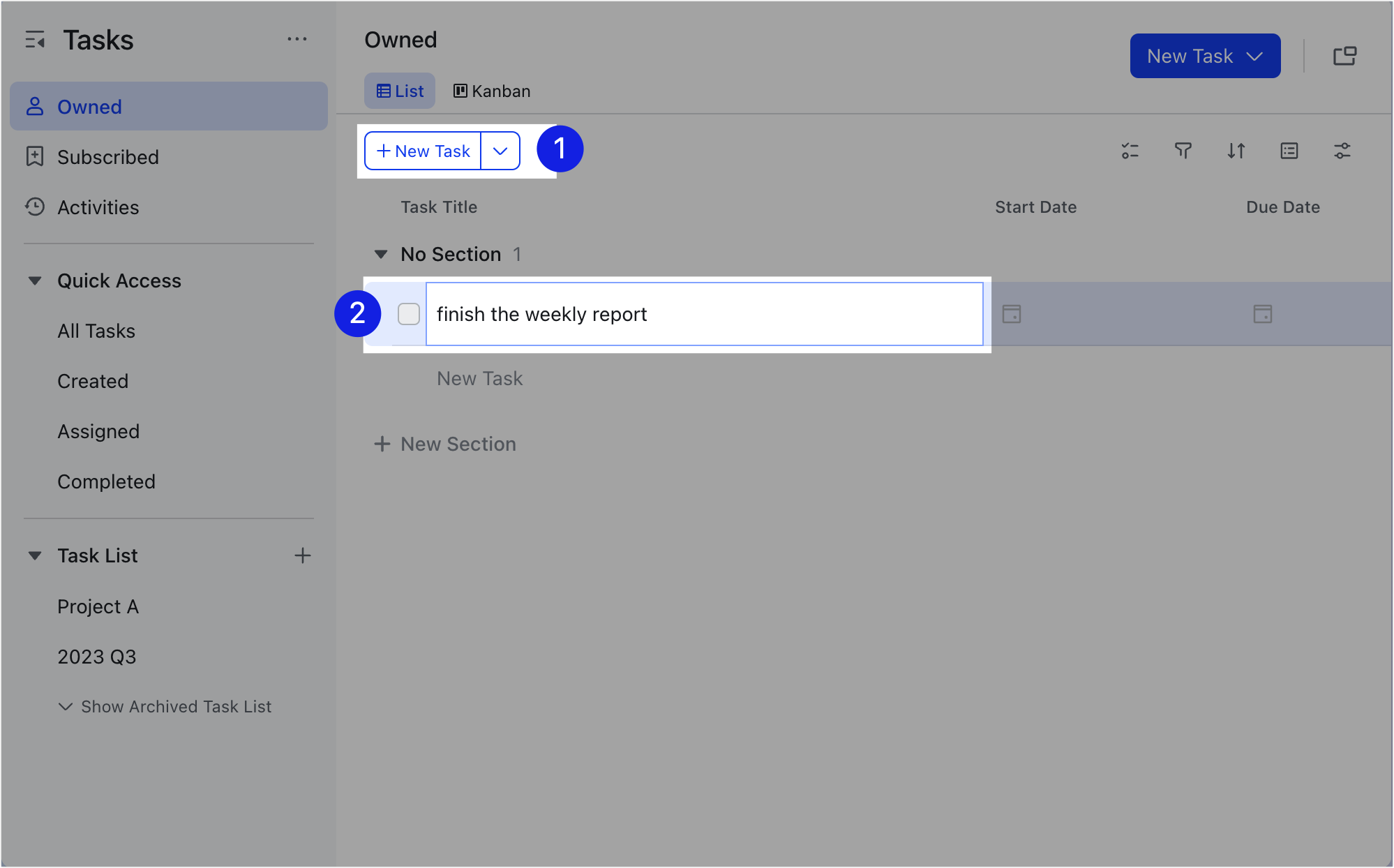 Get started with Tasks