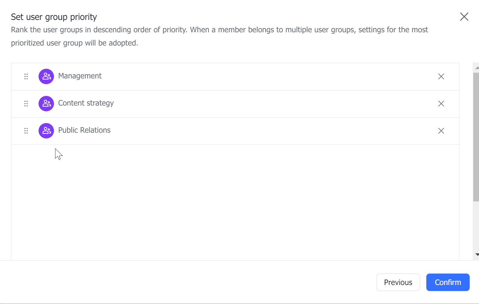 Admin | Customize navigation bar layouts for user groups