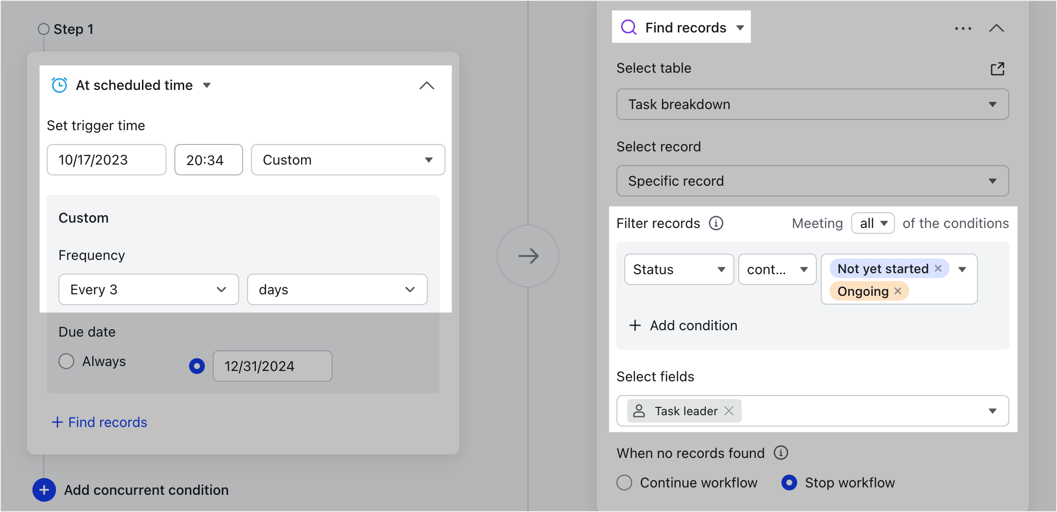 Send messages using different identities with automated workflow