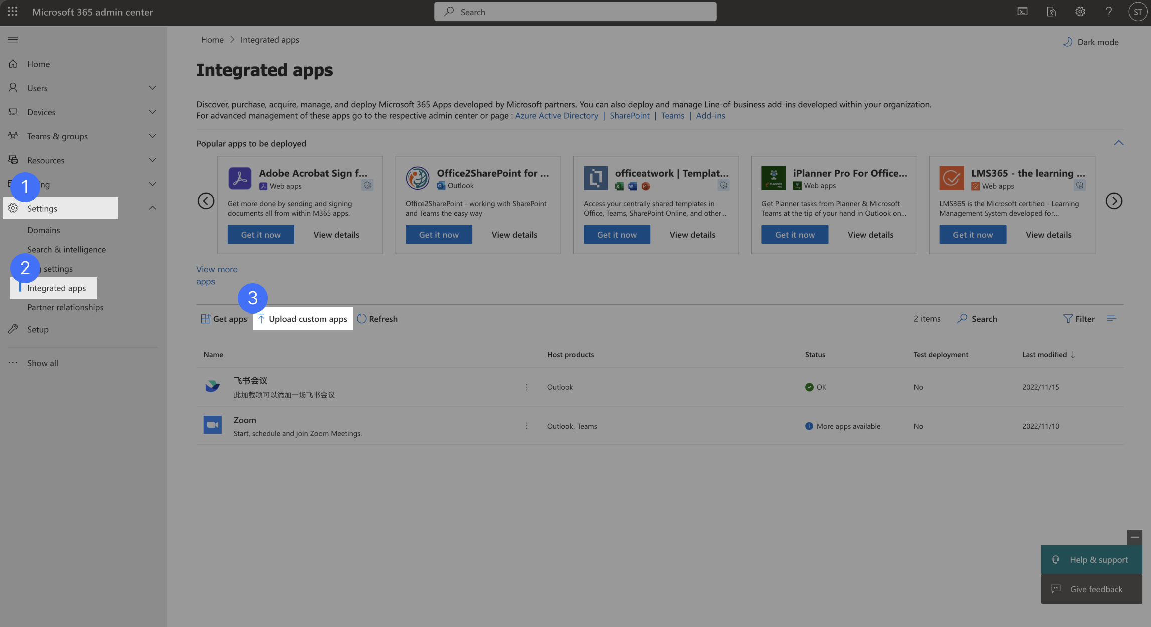 Install and use the Feishu meeting add-in in Outlook
