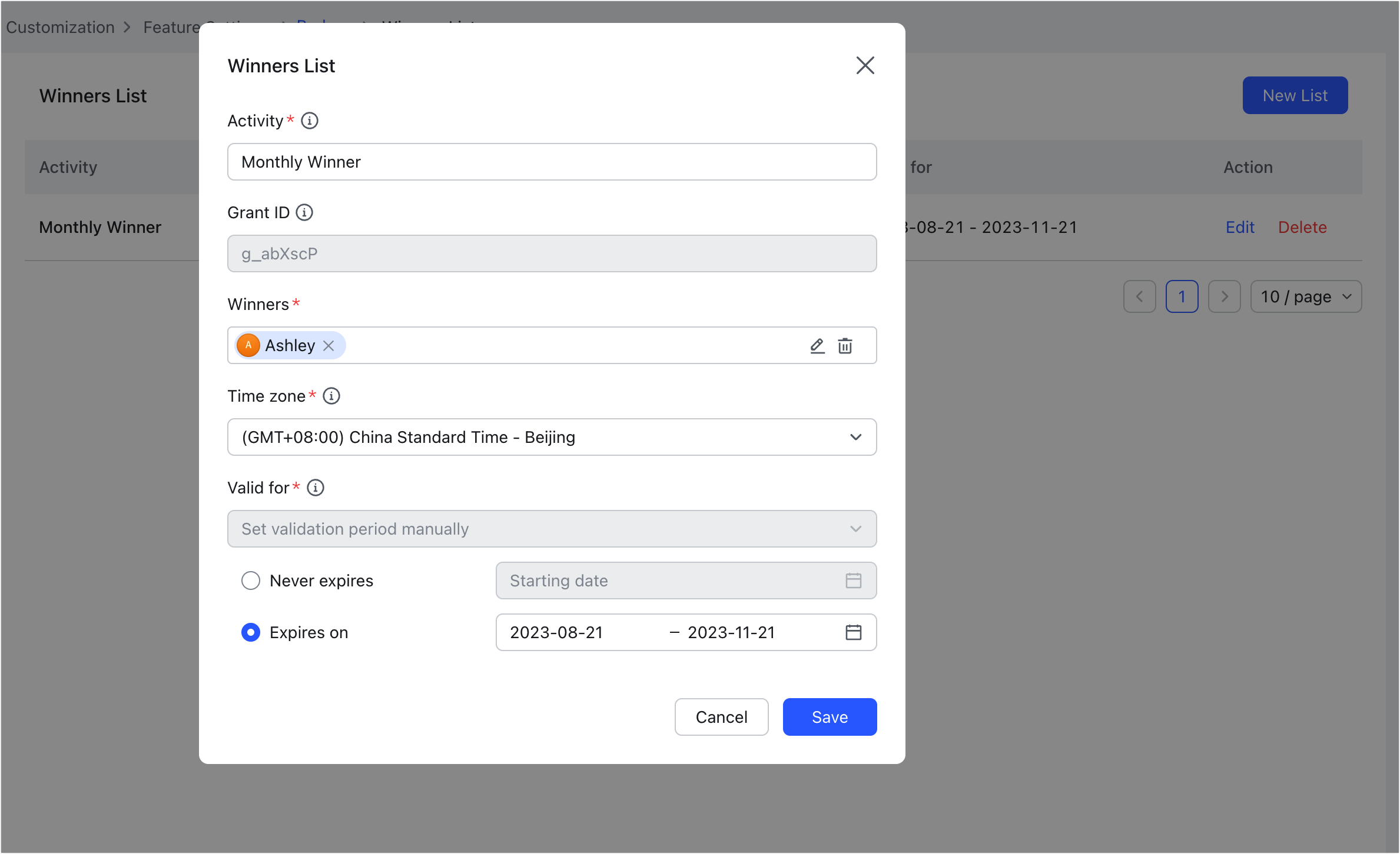 Admin | Upload and manage badges