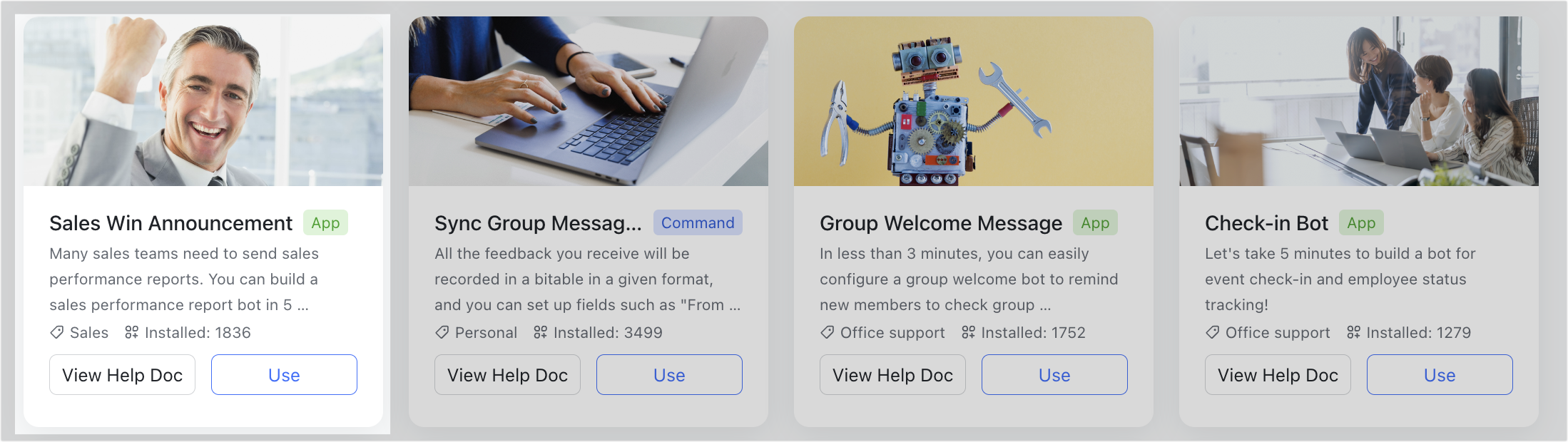 Use the Sales Win Announcement bot