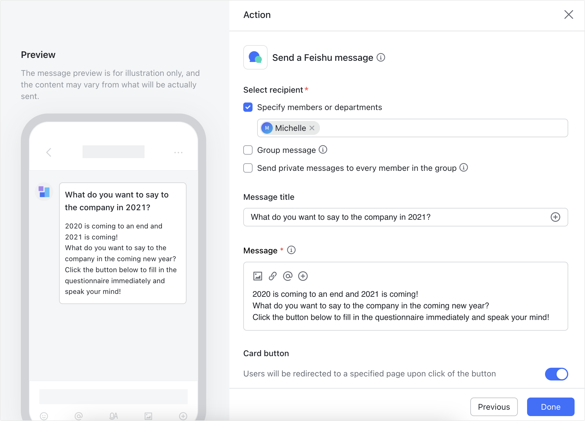 Use the Employee Research bot