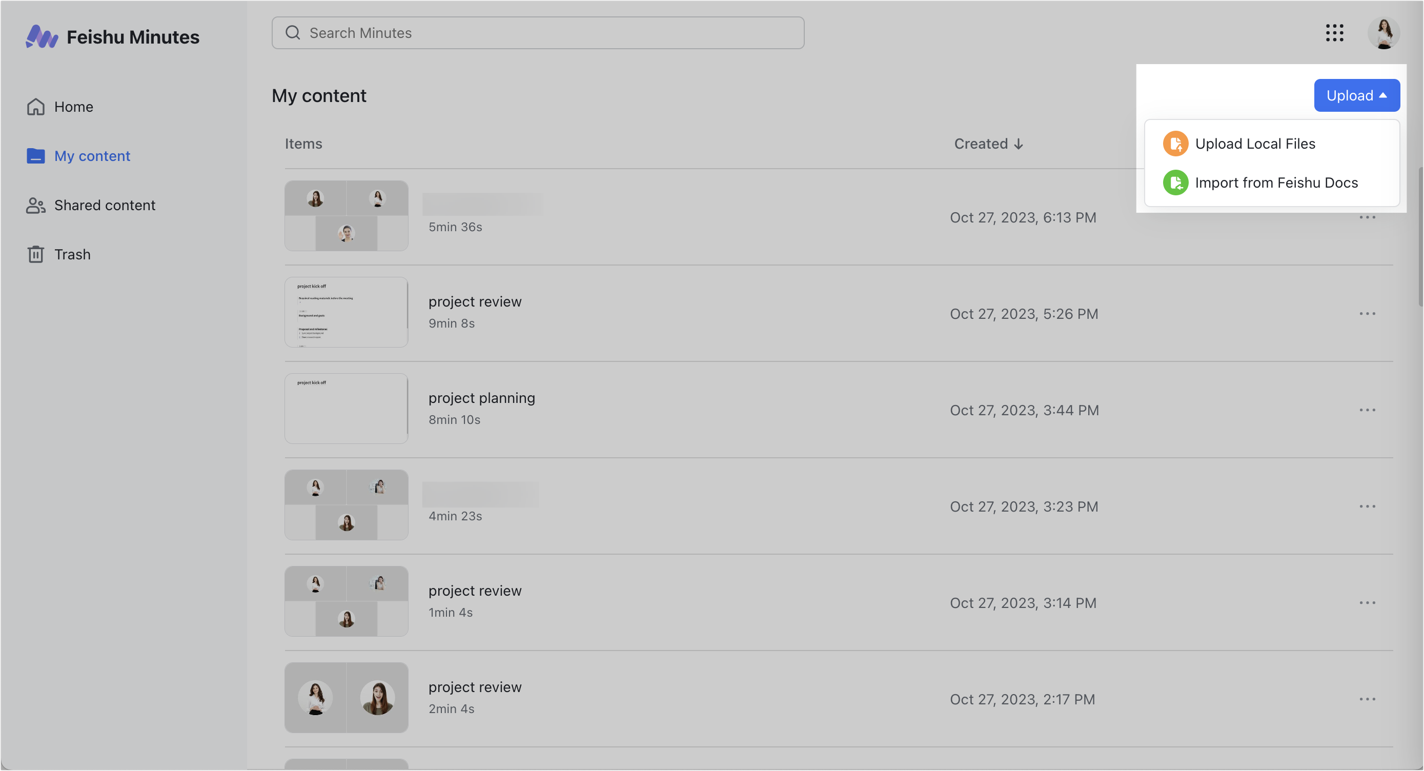 Get started with Feishu Minutes