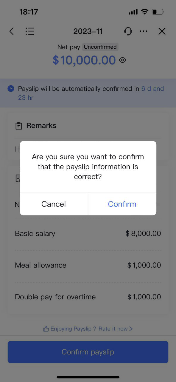 Payslip User Manual & FAQs