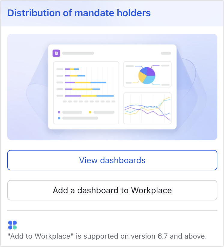 Add a Base Dashboard chart to a Workplace