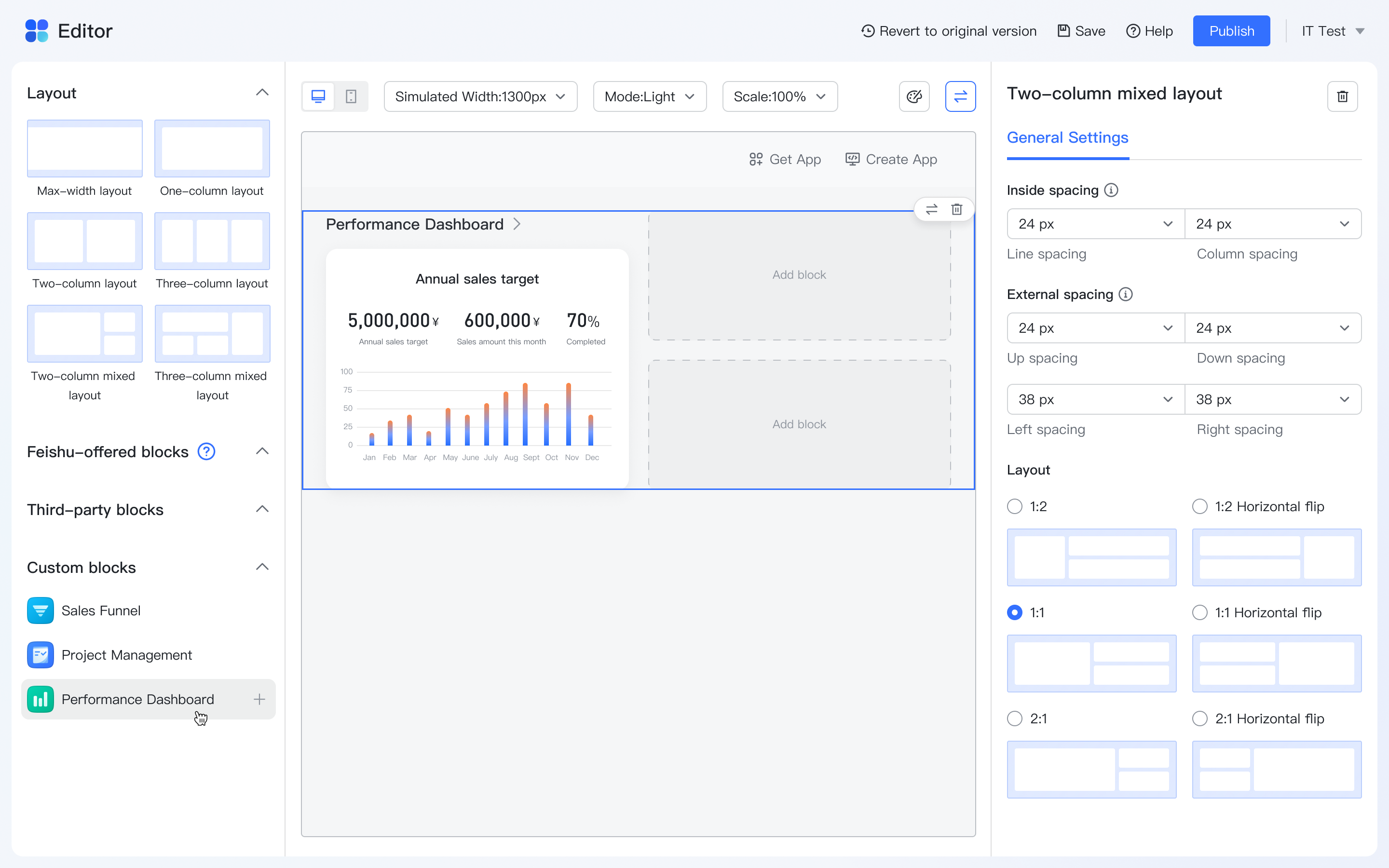 Display charts in Workplace