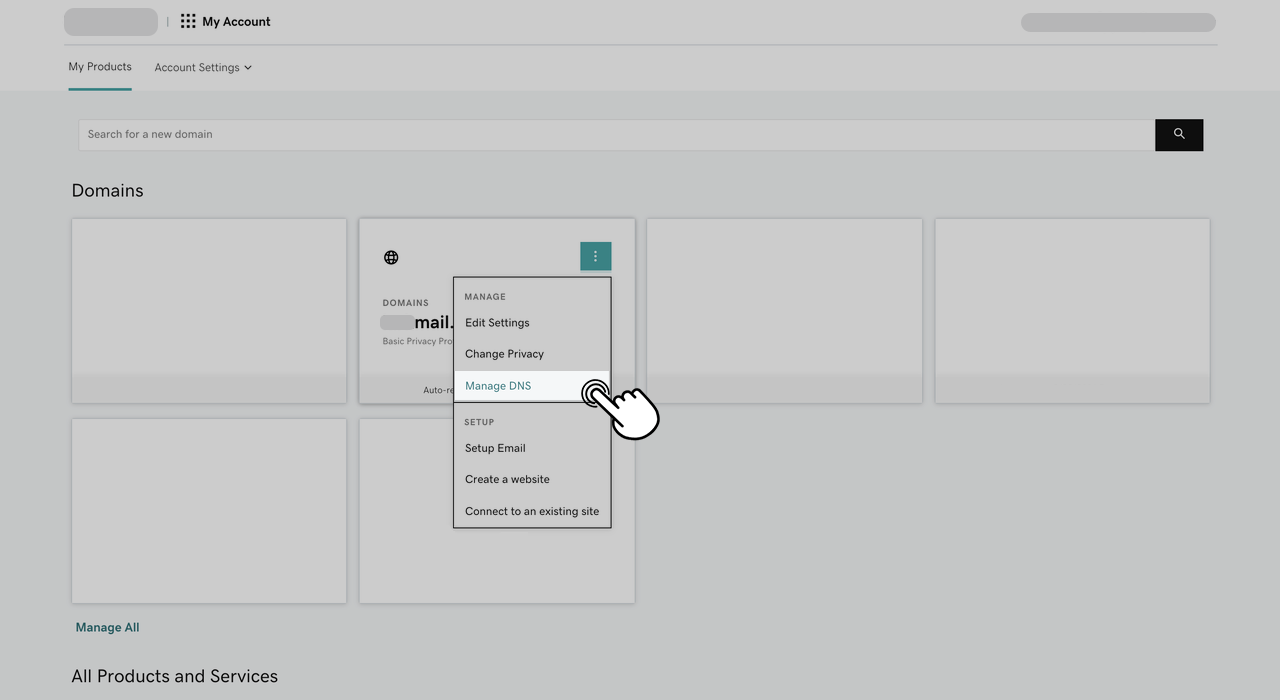 Admin | Configure DNS settings on GoDaddy
