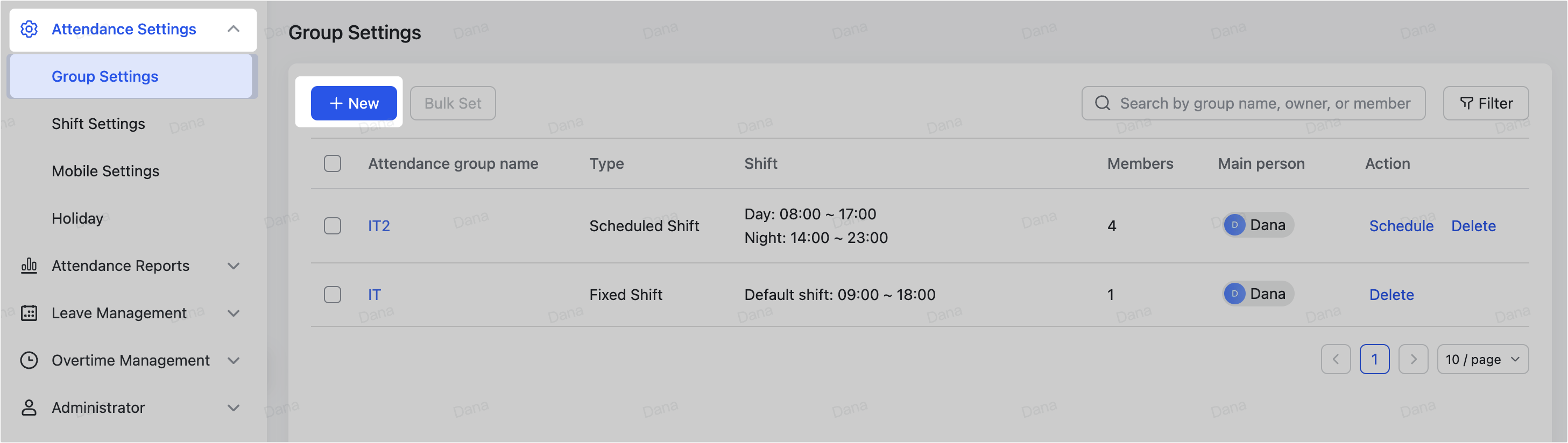 Admin | Set up fixed-shift attendance