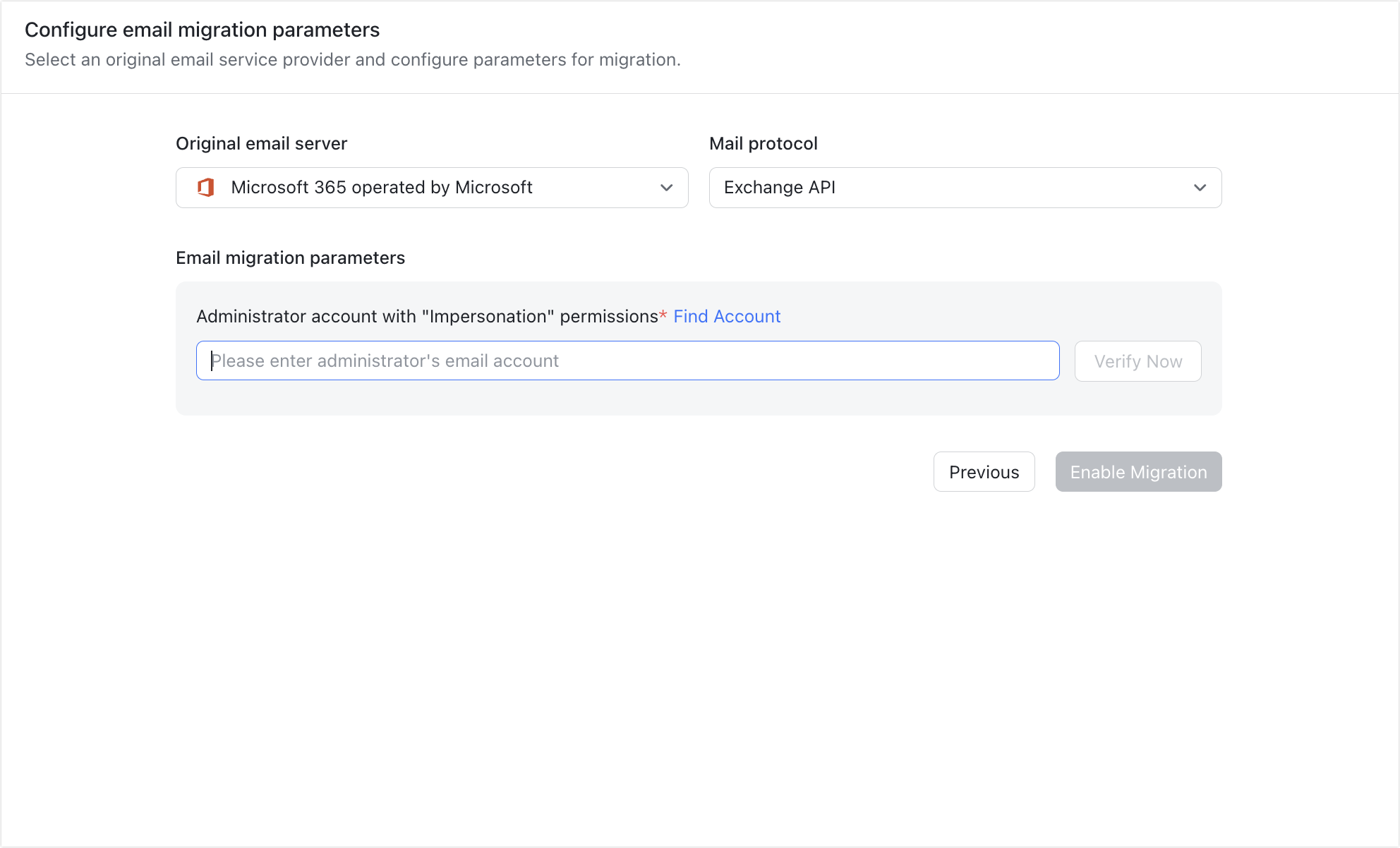 What to do if authentication fails during email migration