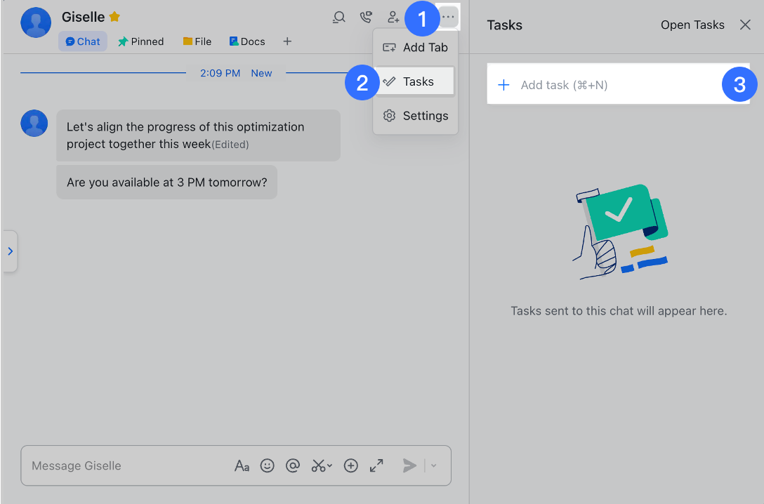 Create tasks