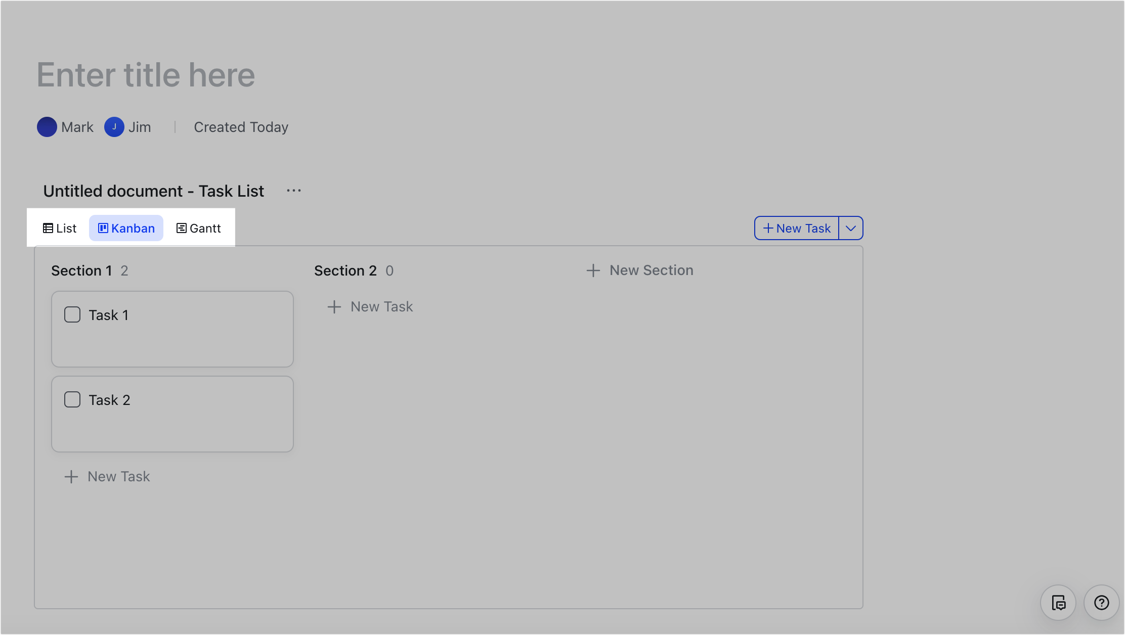 Use task lists in documents