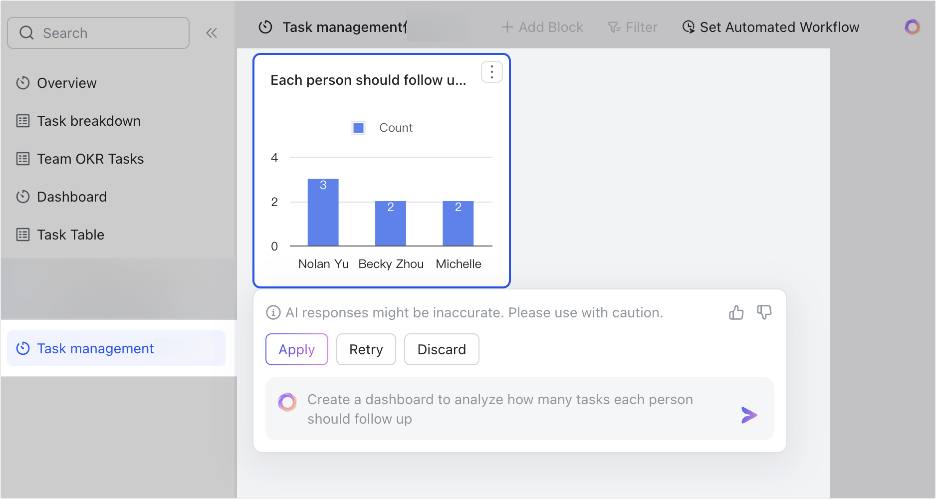Create Base dashboards with AI Companion
