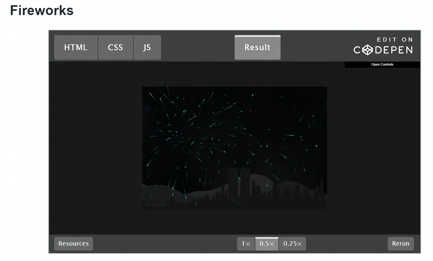 Embed CodePen in Docs