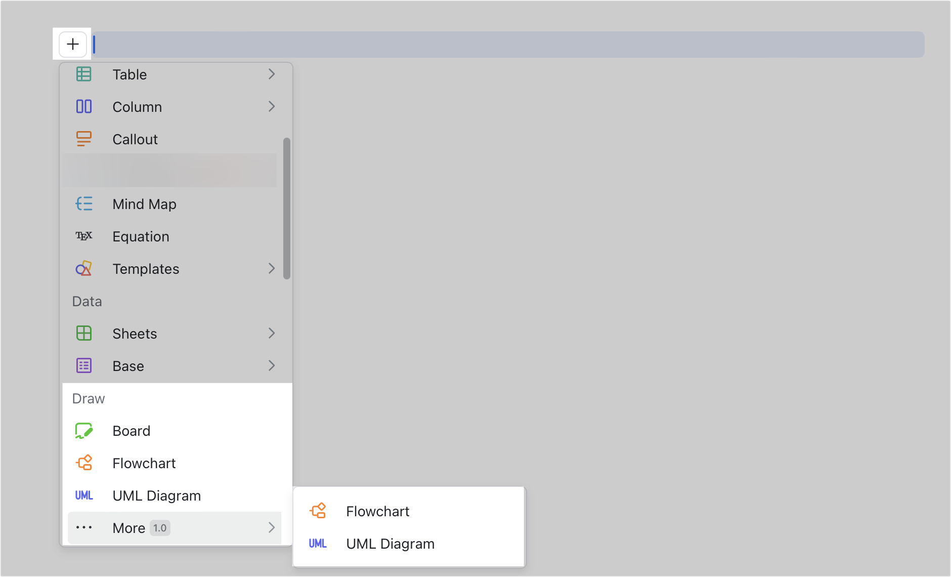 Create flowcharts and UML diagrams in Docs