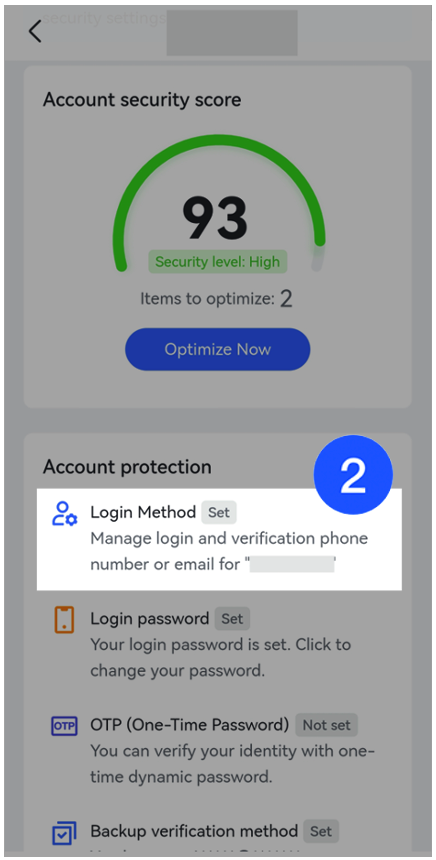 Manage Feishu login method and contact information