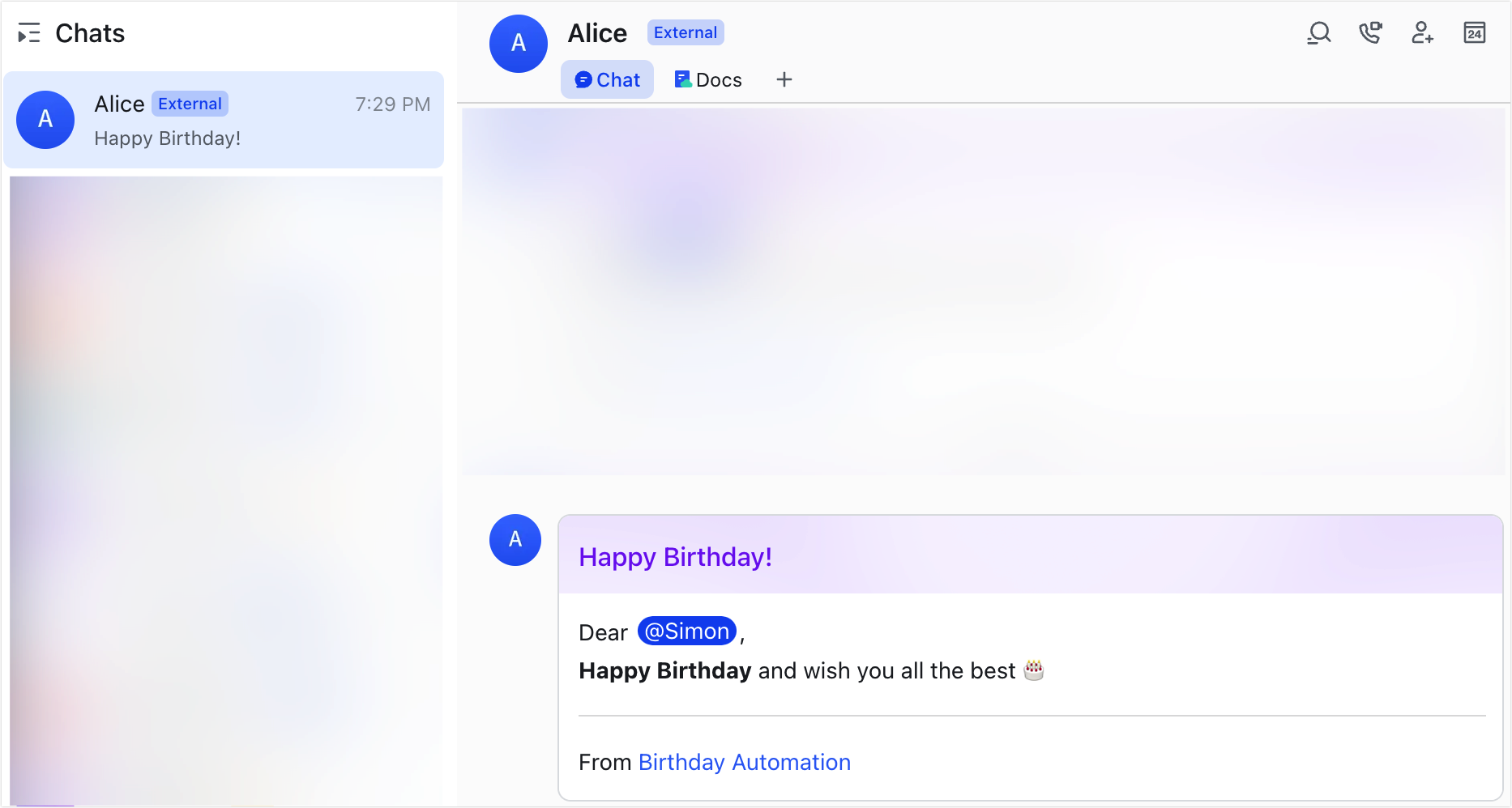 Send messages using different identities with automated workflow