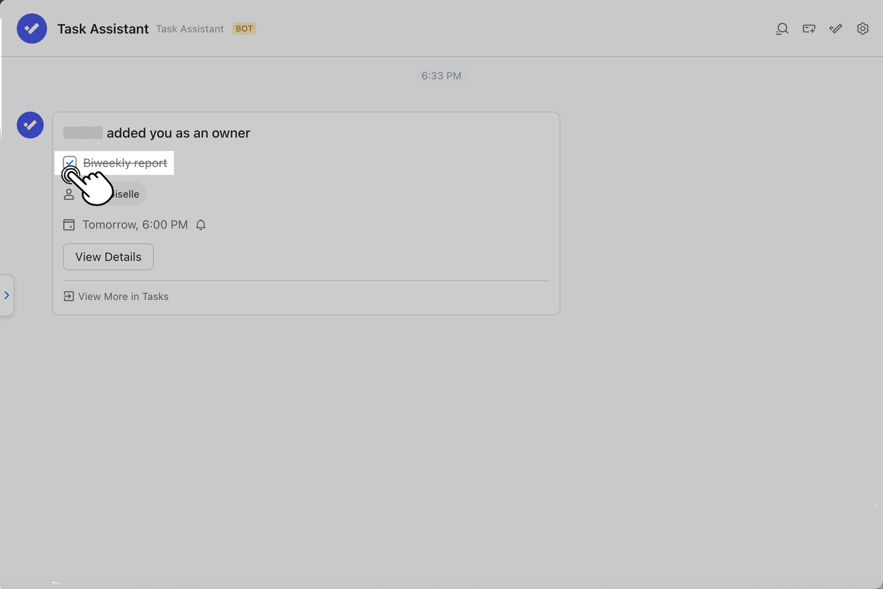 Complete and reopen tasks