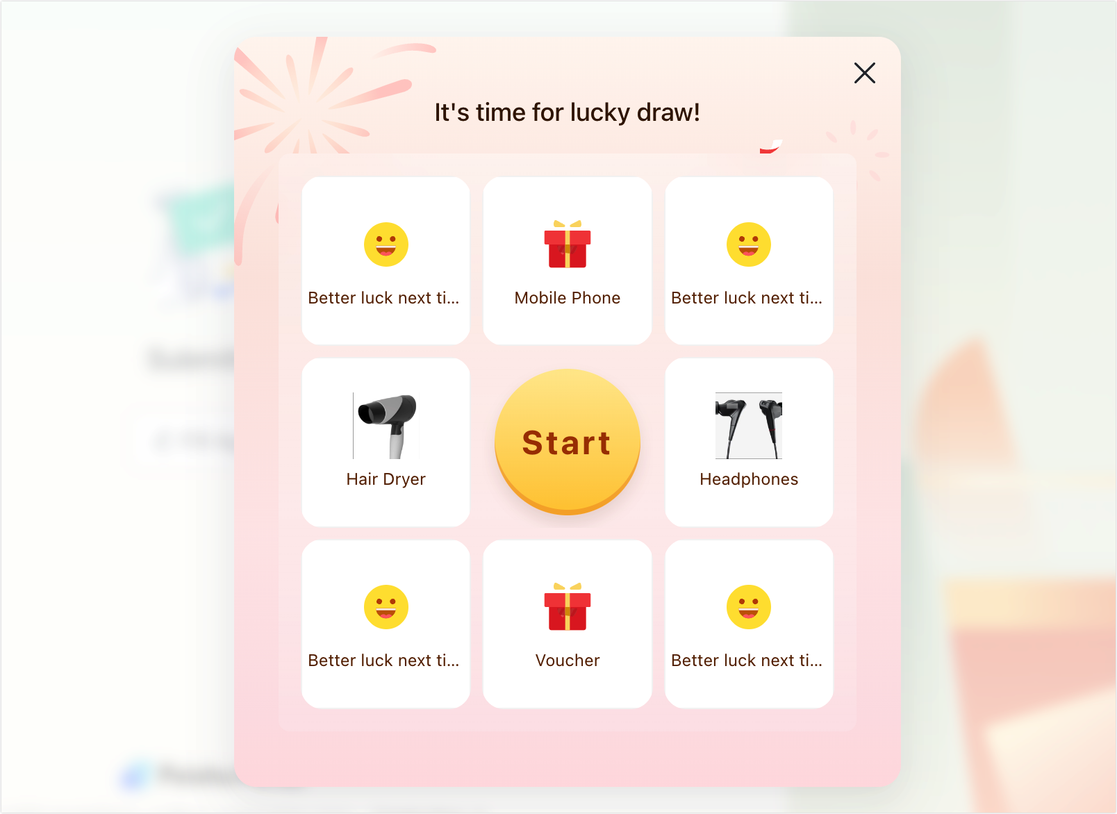 Use the lucky draw function in Feishu Forms