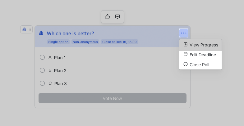 Insert polls in Docs