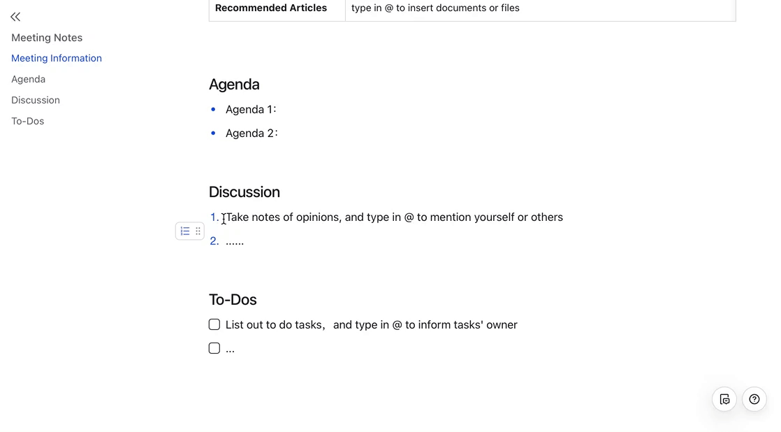 Use toolbars in Docs