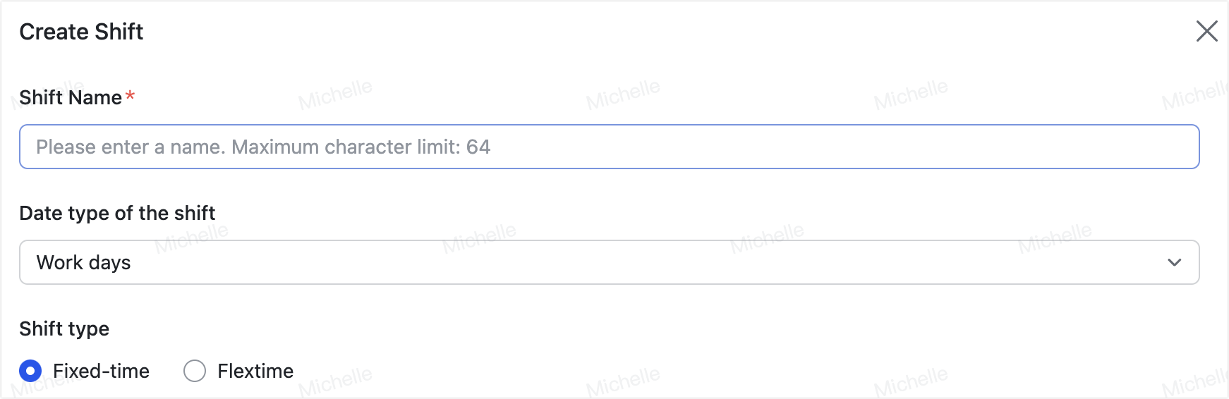 Admin | Configure shift settings