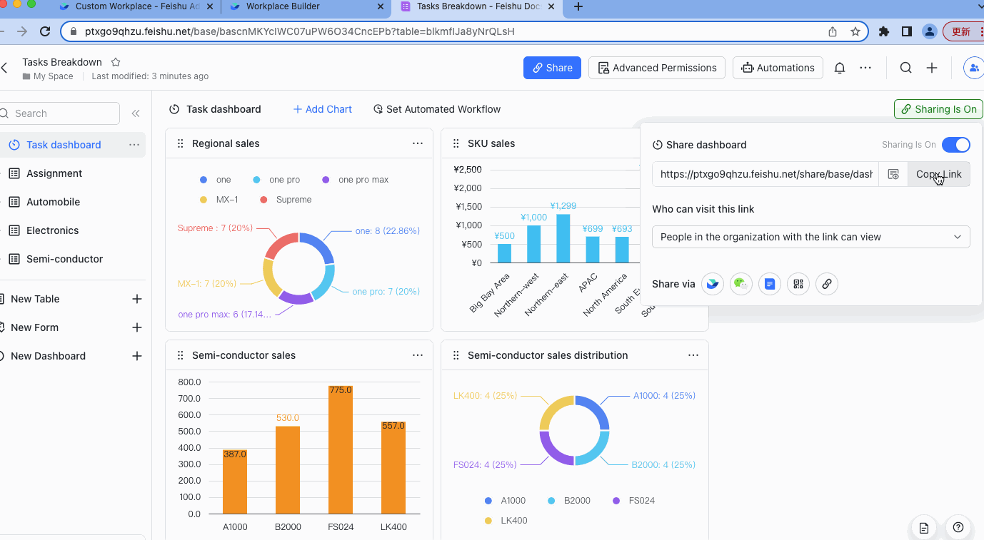 Use the Base Dashboard block