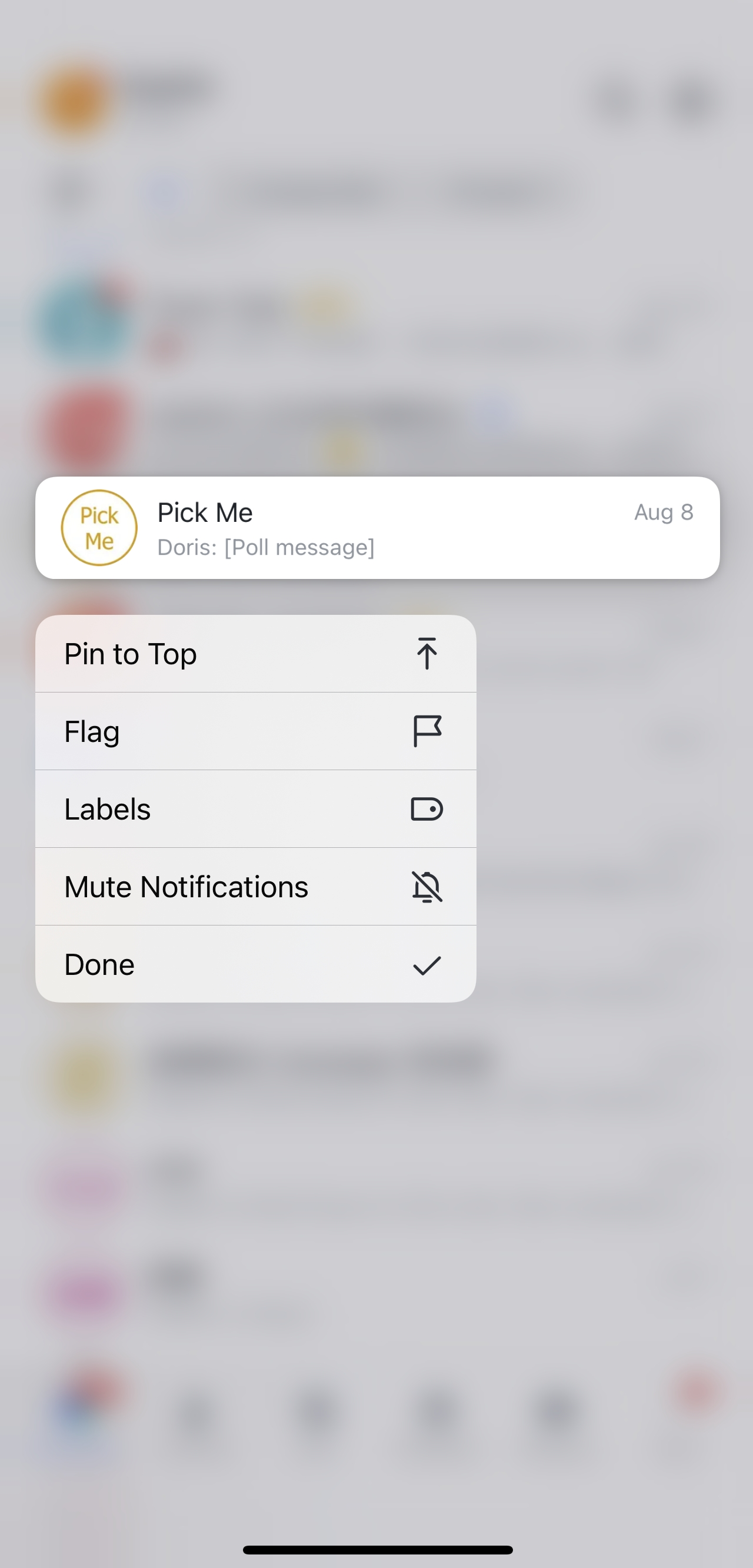 Use chat shortcuts on the Feishu mobile app