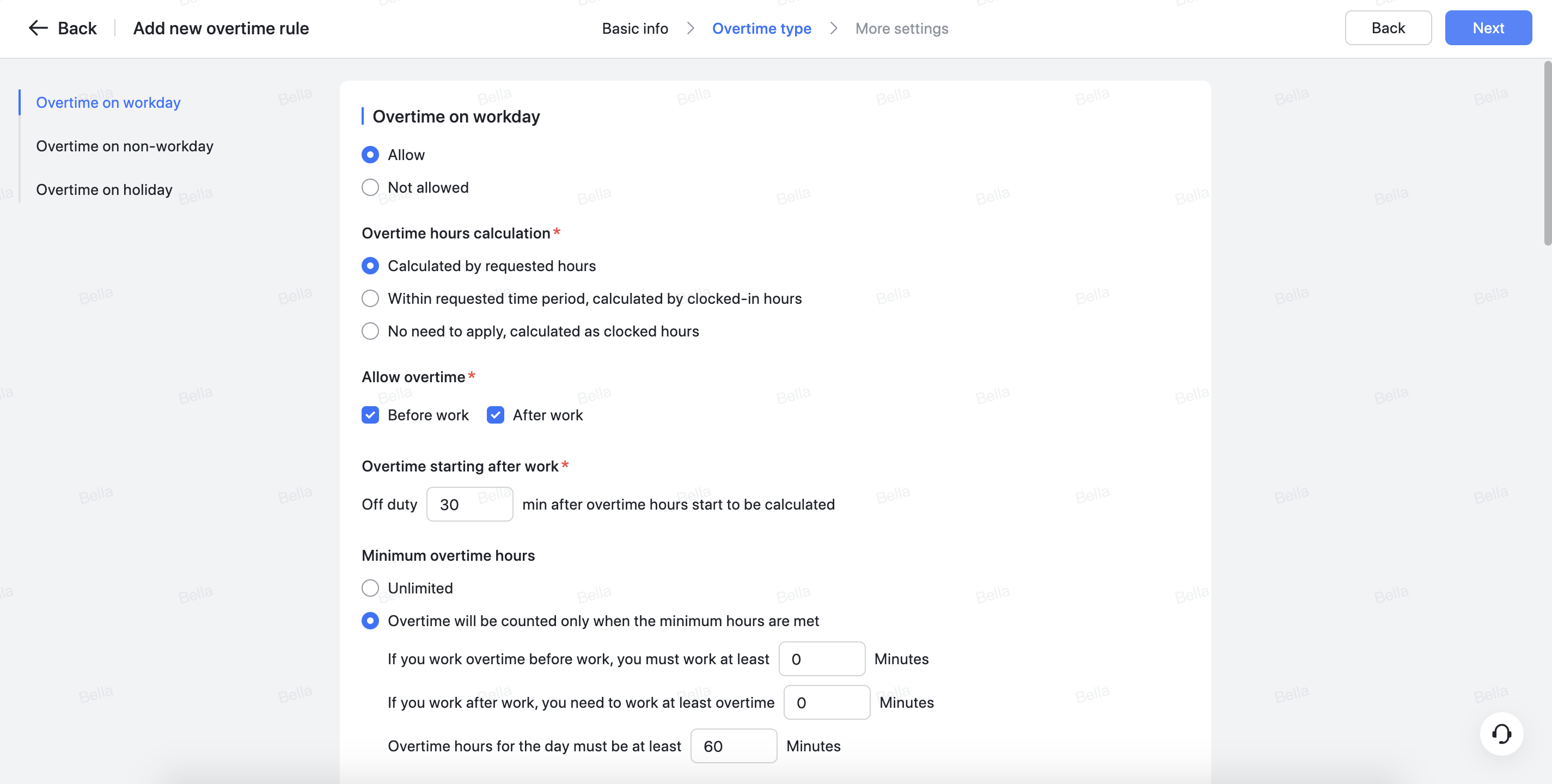 Admin | Configure and manage employee overtime